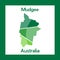 Mudgee City Map Modern Creative Logo Stock Illustration - Illustration ...