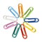 Multicolored paper clips stock photo. Image of isolated - 17955706