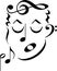 Music Symbol Face stock illustration. Illustration of singer - 6837580