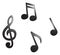 Colorful Musical Notes Individual Stock Illustrations – 22 Colorful ...