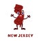 New Jersey Cartoon Map Stock Illustrations – 52 New Jersey Cartoon Map ...