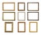 Nine picture frames stock image. Image of decoration - 22731557