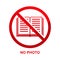 No Book Sign Isolated on White Background Stock Vector - Illustration ...