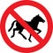 No horses sign stock illustration. Illustration of prohibited - 112478108