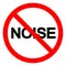 No Noise Symbol Sign ,Vector Illustration, Isolate on White Background ...