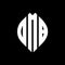 OMB Circle Letter Logo Design with Circle and Ellipse Shape. OMB ...