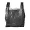 One Black Plastic Bag Isolated on White Stock Photo - Image of package ...