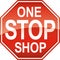 One Stop Shop Sign Symbol stock illustration. Illustration of icon ...