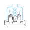 Osteopathic Line Icon, Outline Symbol, Vector Illustration, Concept ...