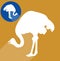 Ostrich silhouette stock illustration. Illustration of text - 295754146