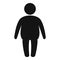 Overweight Student Icon, Simple Style Stock Vector - Illustration of ...