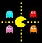 Pac-Man with his enemies editorial stock image. Illustration of circle ...