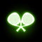 Padel neon sport symbol stock illustration. Illustration of color ...