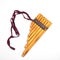 Pan Flute on a White Background Stock Image - Image of peruvian ...