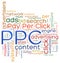 Pay per click word tags stock illustration. Illustration of performance ...