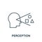 Perception Icon. Simple Line Element Perception Symbol for Templates ...
