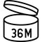 Period after Opening 36M Label Line Icon, Vector Illustration Stock ...