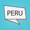 Peru word on a sticker stock vector. Illustration of word - 128561997
