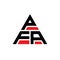 PFA Triangle Letter Logo Design with Triangle Shape. PFA Triangle Logo ...