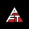 PFT Triangle Letter Logo Design with Triangle Shape. PFT Triangle Logo ...