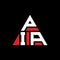 PIA Triangle Letter Logo Design with Triangle Shape. PIA Triangle Logo ...
