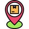 Pickup Point Icon, Location Map and Navigation Vector Stock Vector ...