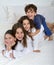 Pile of kids stock image. Image of adolescent, child, lying - 7014809