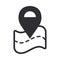 Pin Icon Location Travel Map Stock Illustration - Illustration of badge ...
