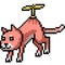 Pixel Art Propeller Cat Fly Stock Vector - Illustration of icon, cute ...