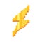 Pixel Video Game Thunderbolt Stock Vector - Illustration of game ...
