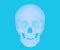 Pixelated or blocky skull stock illustration. Illustration of horror ...