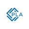 PLA Letter Logo Design on White Background. PLA Creative Circle Letter ...