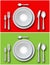 Place setting - Vector stock vector. Illustration of function - 13384053