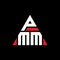 PMM Triangle Letter Logo Design with Triangle Shape. PMM Triangle Logo ...