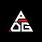 POG Triangle Letter Logo Design with Triangle Shape. POG Triangle Logo ...