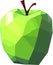 Polygon Apple - Low Poly Apple Stock Vector - Illustration of food ...