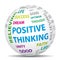 Positive thinking world. stock vector. Illustration of optimism - 30018247