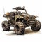 Post-apocalyptic Atv: Hyper-realistic Four Wheel Drive Vehicle ...