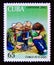 Postage Stamp Cuba 2002. Scouting Starting Fire Editorial Stock Image ...