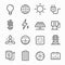 Power symbol line icon set stock vector. Illustration of battery - 33079242