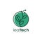 Leaf Tech Logo Vector Template Stock Illustration - Illustration of ...