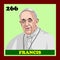 266th Catholic Pope Francis Vector Editorial Image - Illustration of ...