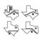 Texas Home Logo, House and Roof Icon Texas Stock Illustration ...