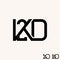 Simple but Unique Letter or Word K2D Font in Connected Line Image ...