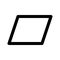 Parallelogram Outline Style Icon Stock Vector - Illustration of ...