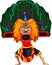 Reog Ponorogo Javanese Indonesia Traditional Giant Mask Dancer Stock ...