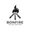 BONFIRE LOGO DESIGN for TEMPLATE Stock Vector - Illustration of flame ...