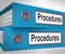 Procedures Folders Mean Correct Process and Best Practice Stock ...