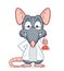 Professor rat stock vector. Illustration of senior, mice - 44936159