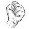 Protest fist sketch stock vector. Illustration of shaking - 22337688